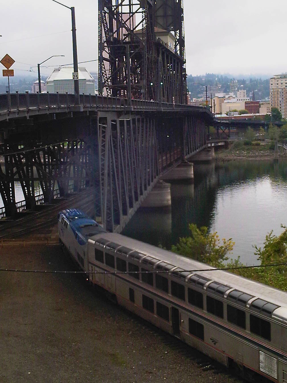 Steel Bridge 3 train under bridge Portland Oct 2011 – Beth Partin ...