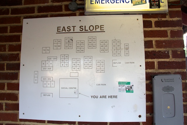 East Slope directory, University of Sussex, UK, April 2014 – Beth ...